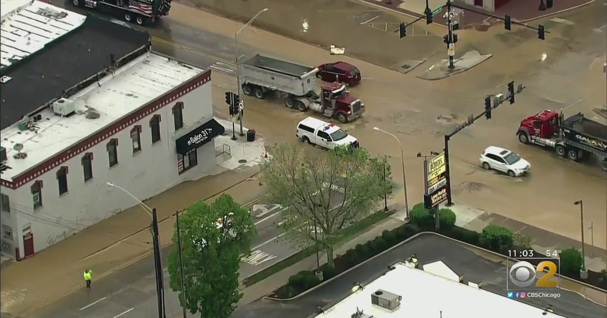 Water Main Break Causing Flooding, Street Closures In Elgin Near ...