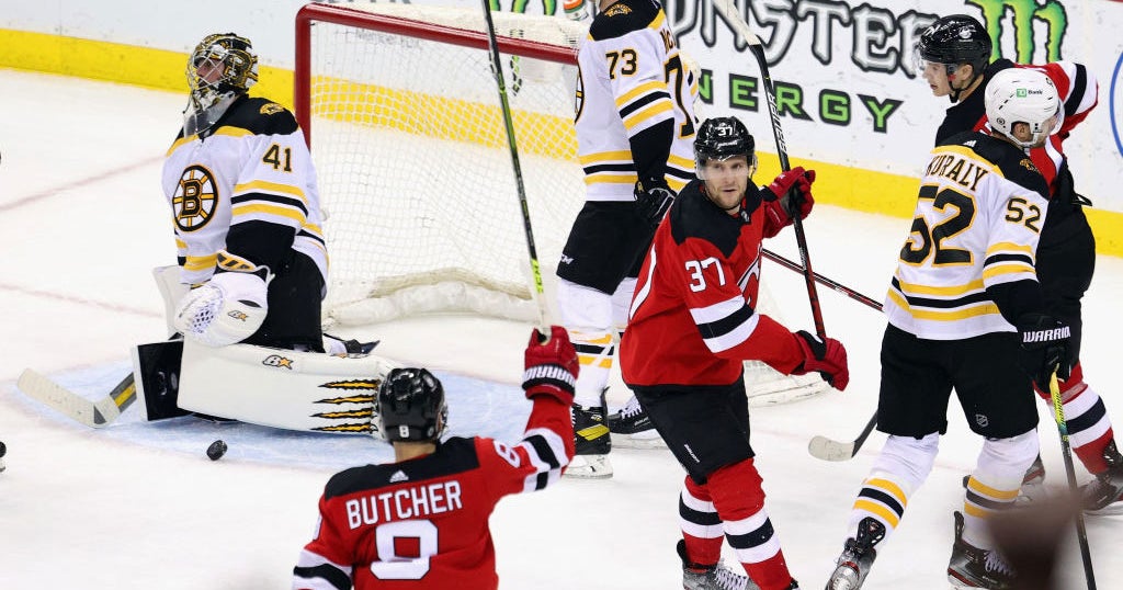 Zacha's 2 Goals Give Devils OT Win Over Bruins - CBS New York