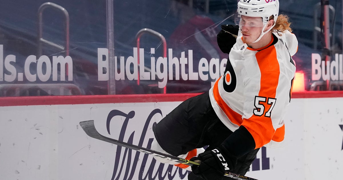 Wade Allison Scores Twice As Flyers Deal Blow To Capitals - CBS ...