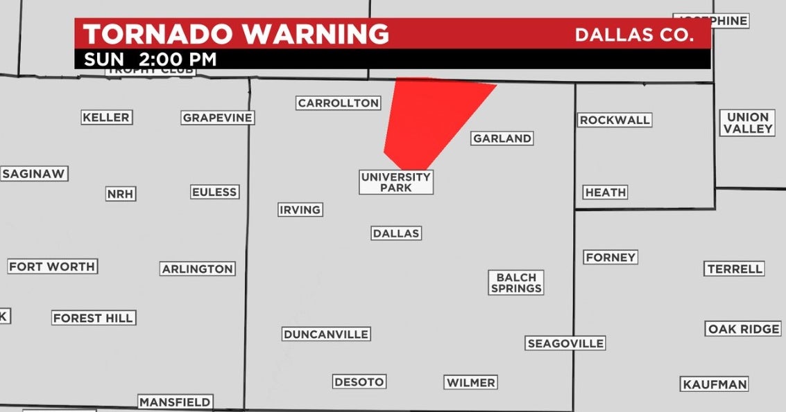 Storms In North Texas Spark Tornado Warnings Sunday Afternoon - CBS Texas