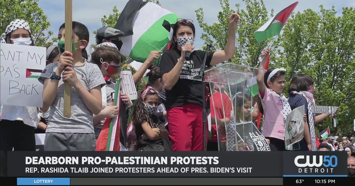 Dearborn Pro-Palestinian Protests: Rep. Rashida Tlaib Joined Protesters ...