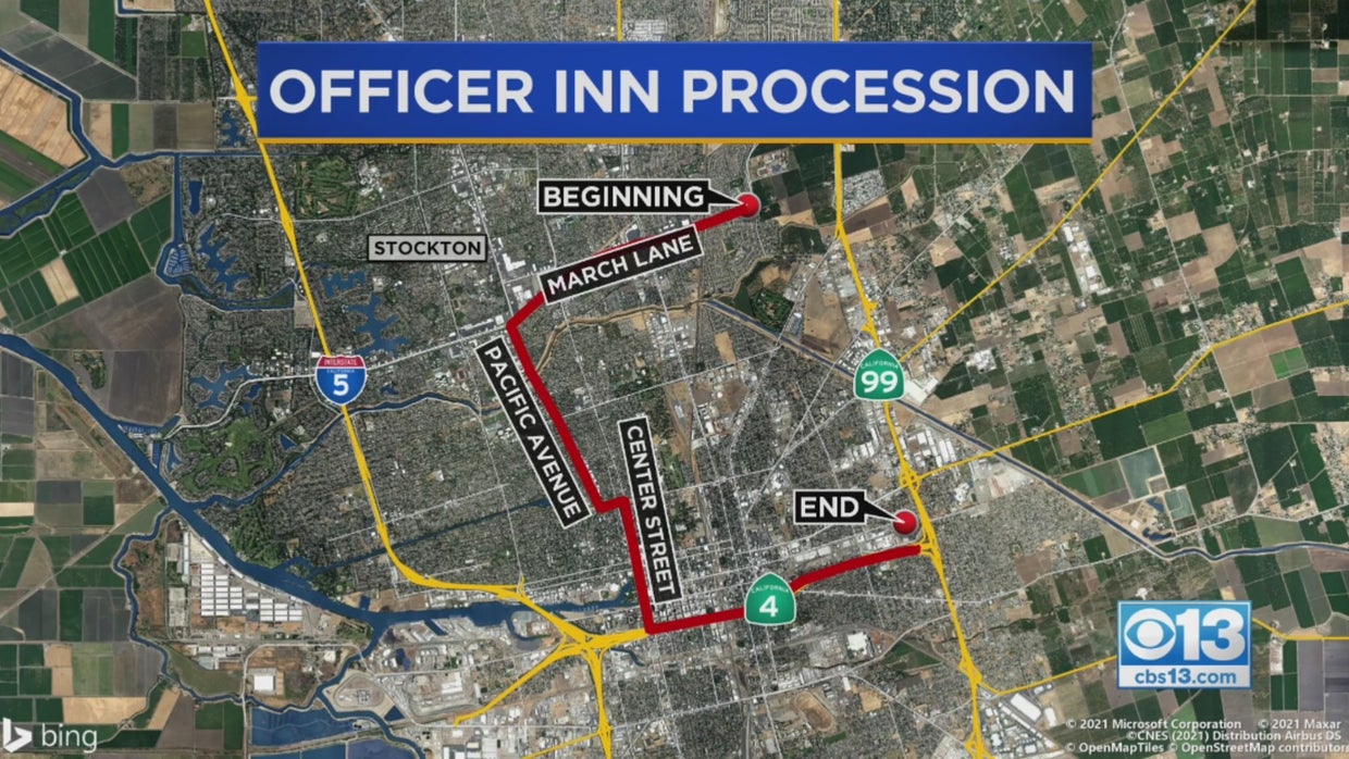 Fallen Stockton Officer Jimmy Inn Remembered At Funeral - CBS Sacramento