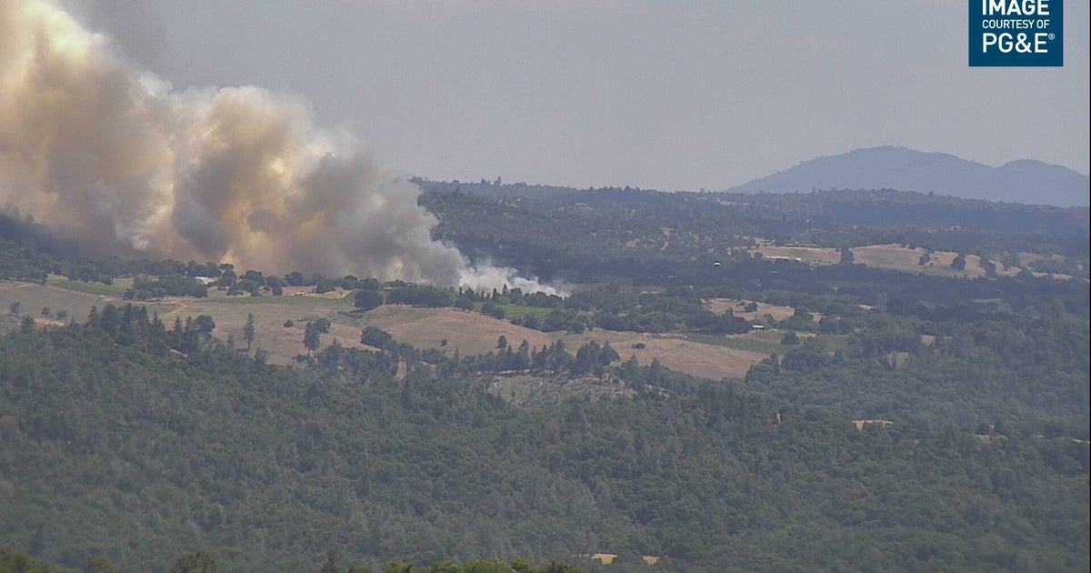 Crews Stop Forward Progress Of Wildfire In Amador County - CBS Sacramento