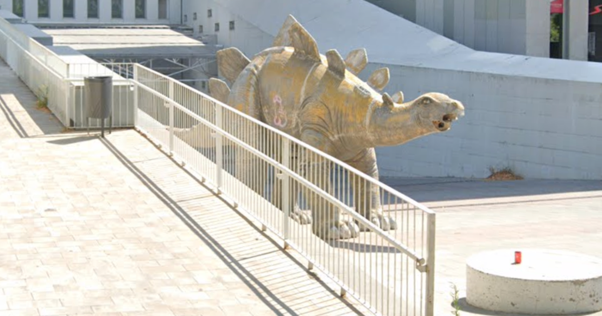 Body of missing man found inside dinosaur statue in Spain - CBS News