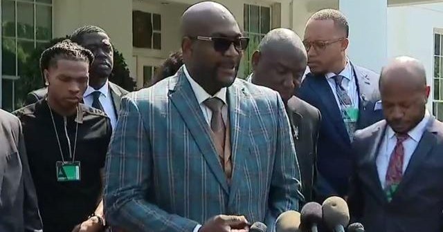 George Floyd's family speaks after meeting with President Biden - CBS News