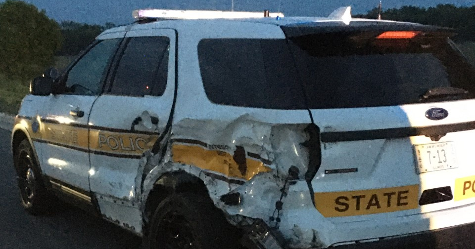 Illinois State Police Release Video Of Squad Car Being Hit By Suspected ...