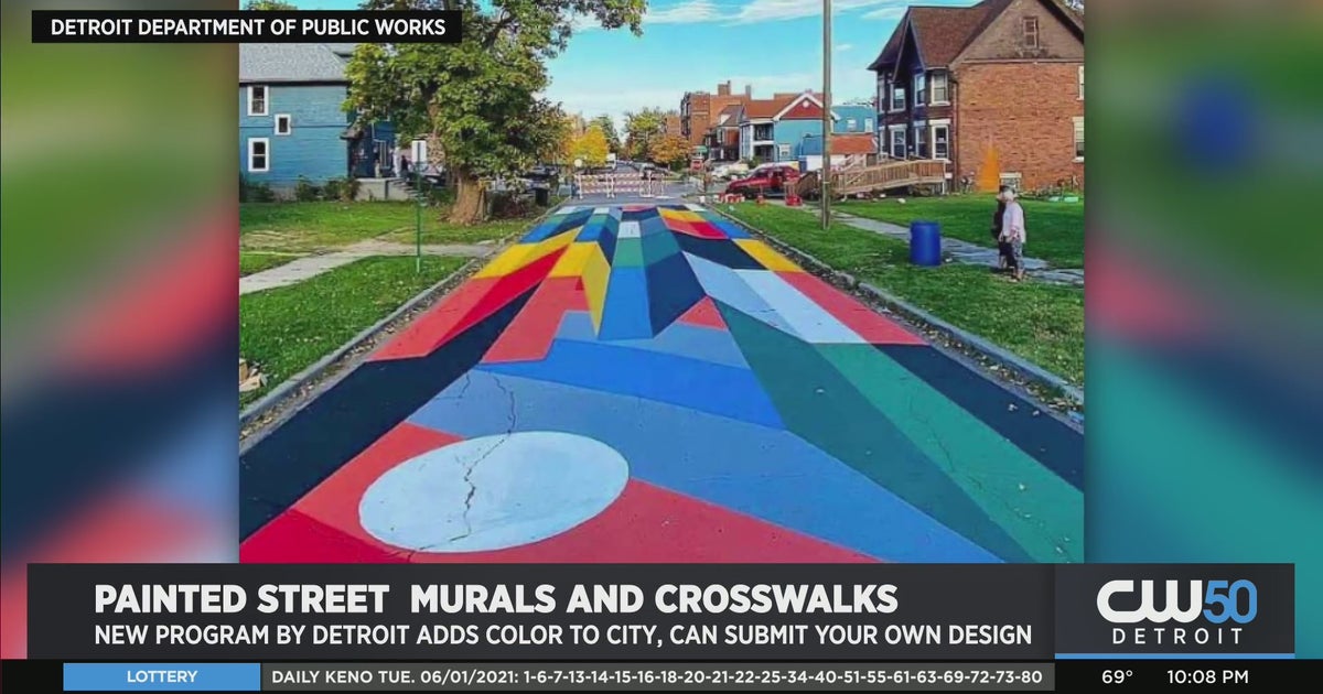 Colorful Crosswalks, Murals Are On Their Way To Detroit's Streets - CBS ...