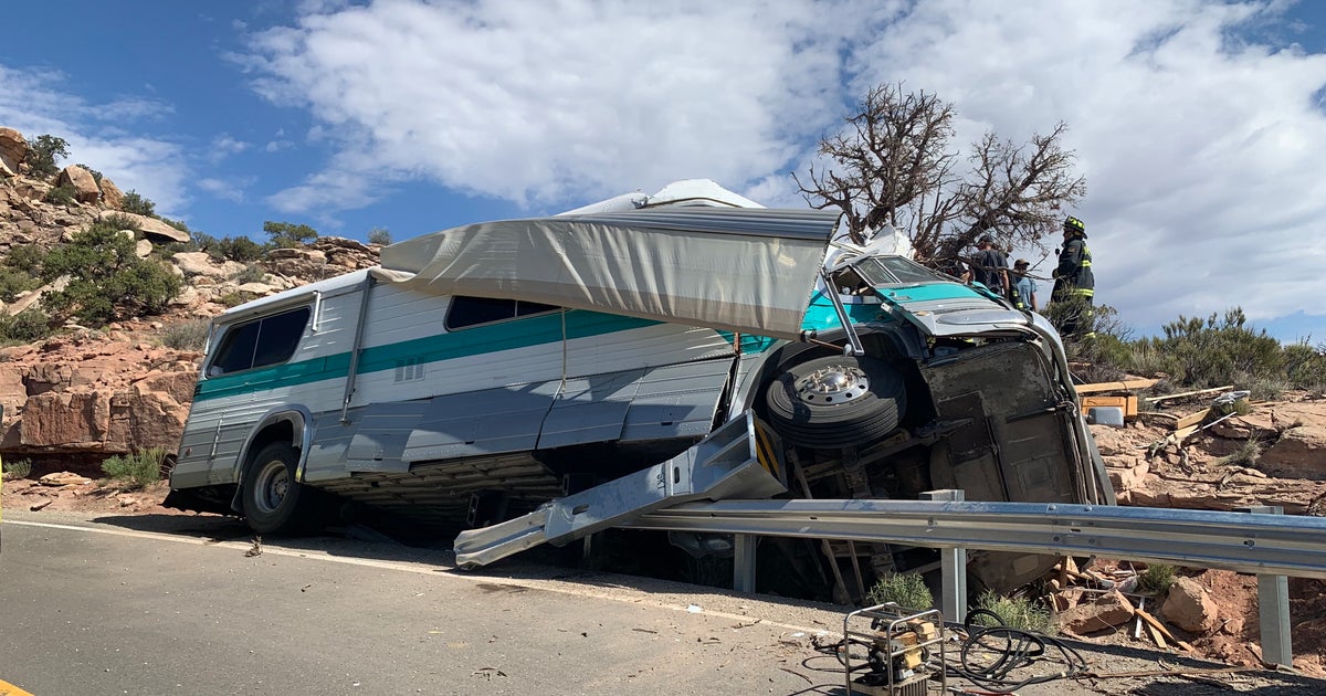 Camper Rolls Over Guardrail On Highway 141 Near Colorado-Utah Border ...