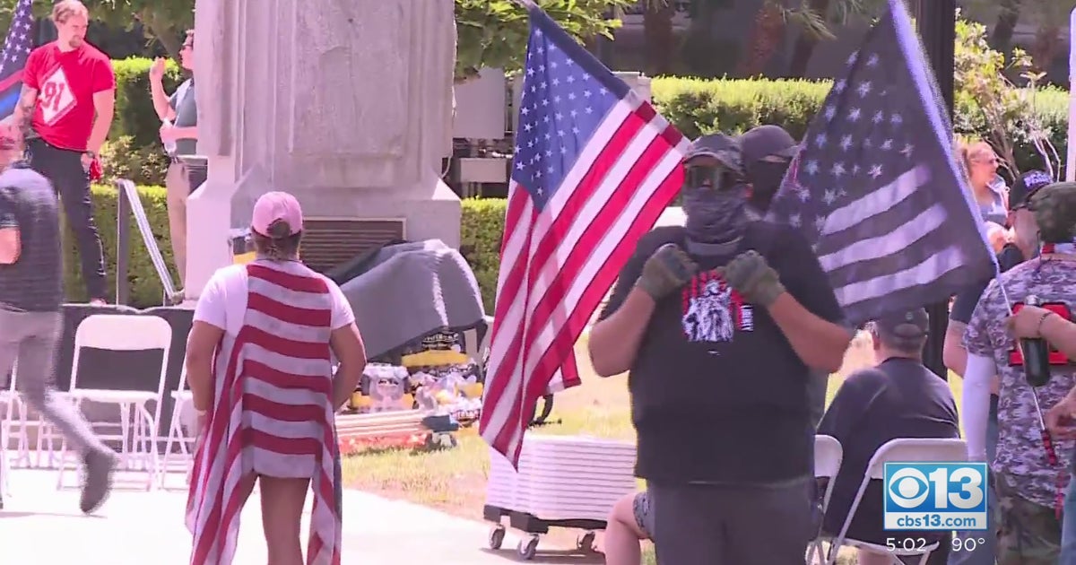 Separate Groups Of Protesters In Sacramento Clash At Capitol - CBS ...