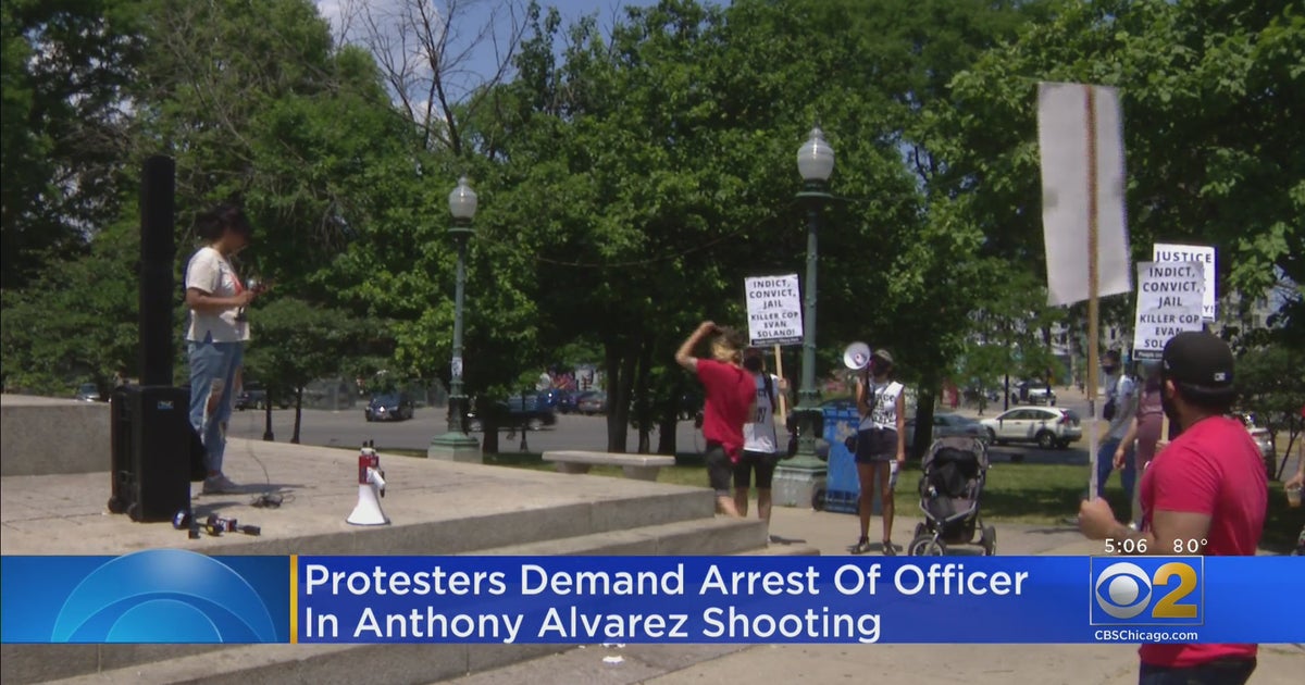 Protesters Demand Arrest Of Officer In Anthony Alvarez Shooting - CBS ...
