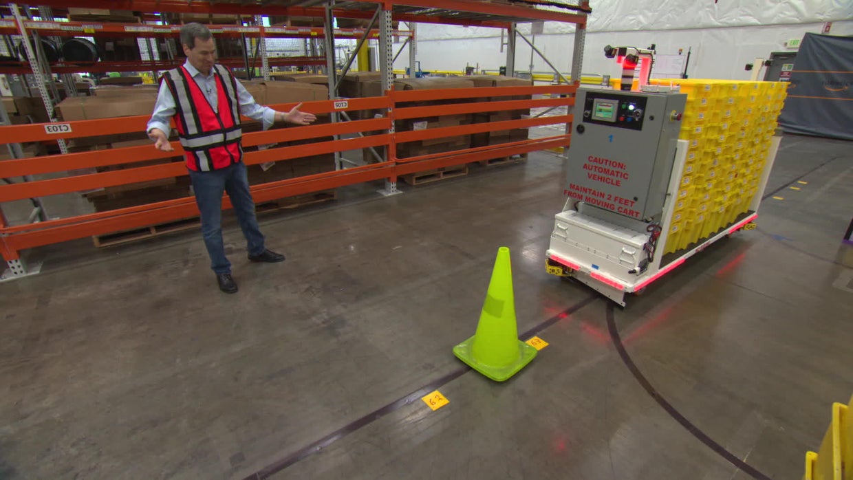 Meet the robots inside Amazon's fulfillment centers - CBS News