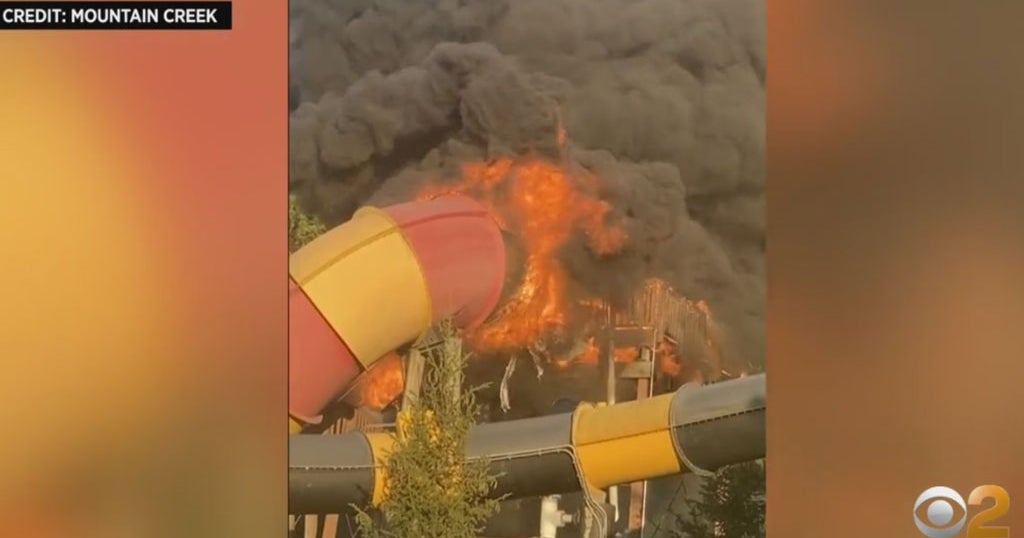 Crews Battle Fire At Vernon Water Park - CBS New York