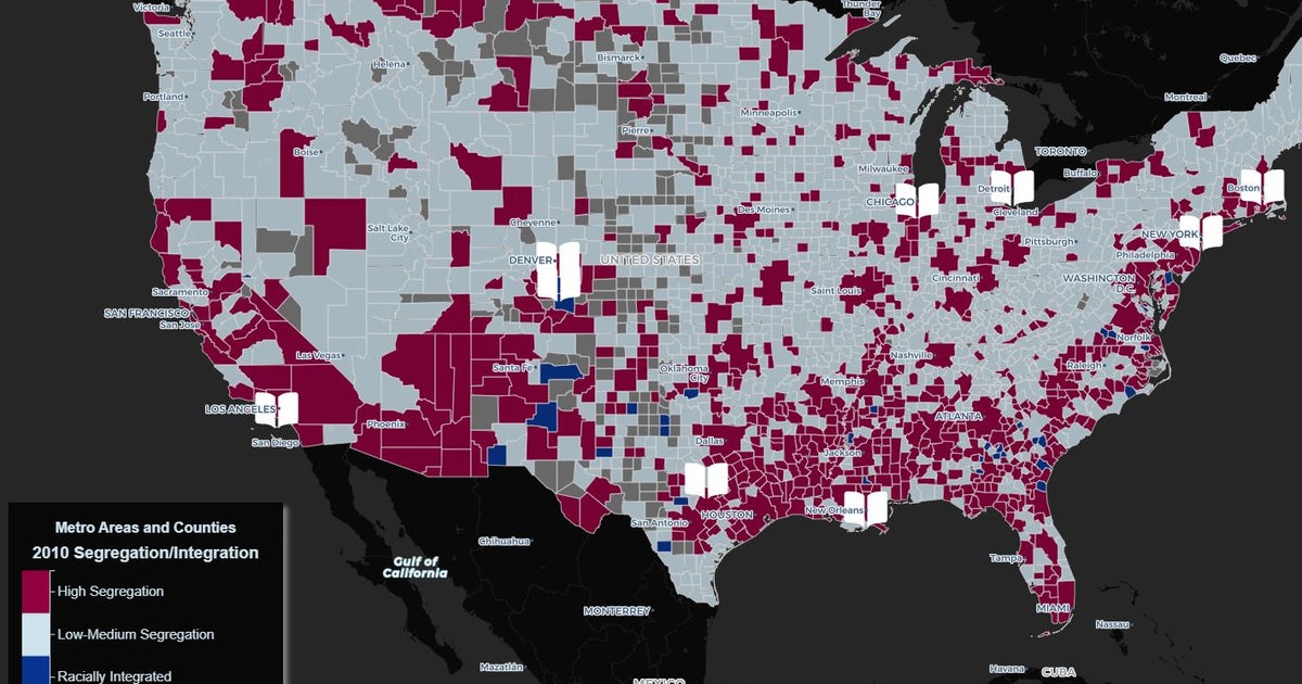 Most U.S Metro Areas More Segregated Than Decades Ago; Interactive Map ...