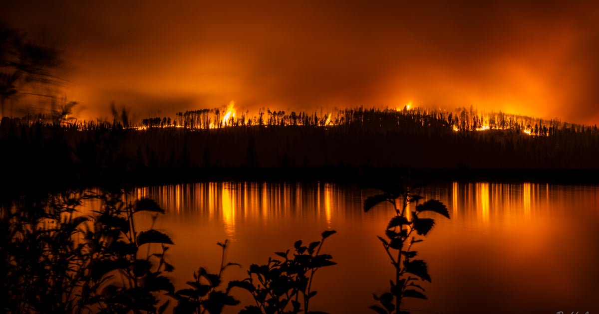Photos: Muddy Slide Fire Lights Up Night Sky In Routt County - CBS Colorado