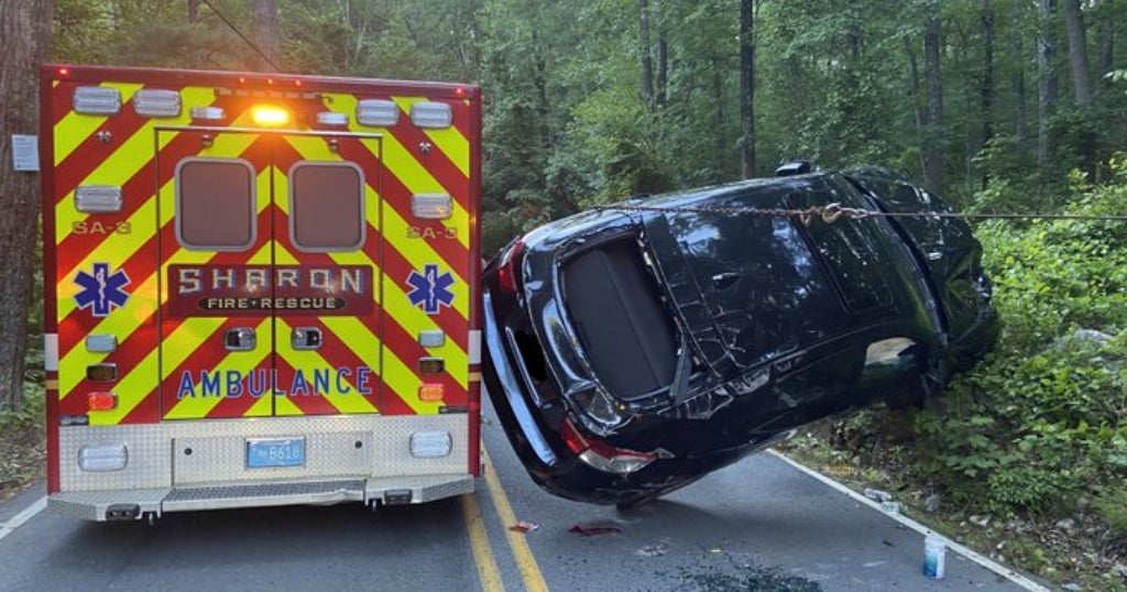 PHOTO: Car Crashes While Trying To Pass Ambulance In Sharon, Driver To ...