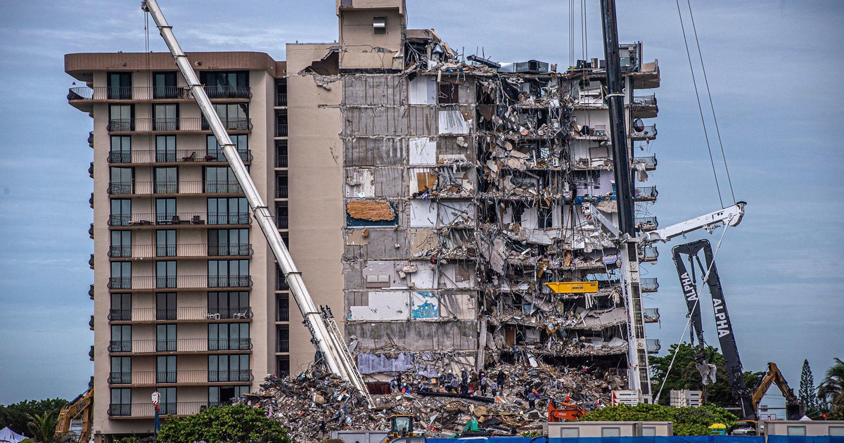 Work at Florida condo building collapse site paused over concerns about ...