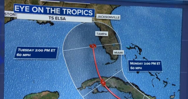 Tropical Storm Elsa could strike Florida next week - CBS News
