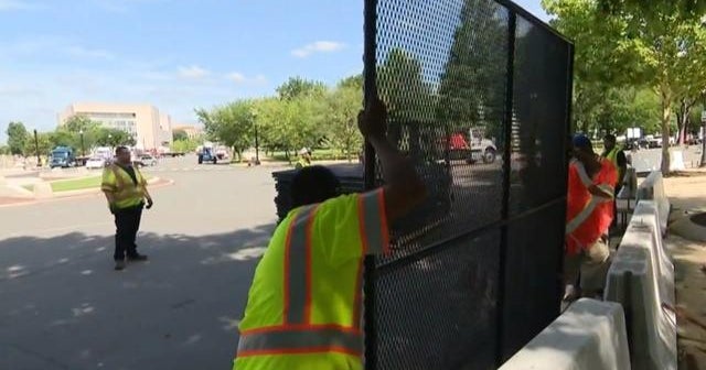Metal fencing around U.S. Capitol comes down - CBS News