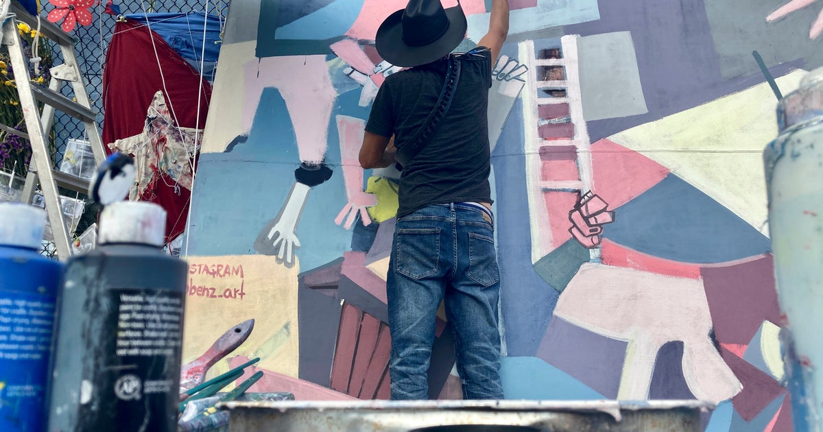 Artist Uses His Brush To Turn Surfside's Pain Into Hope - CBS Miami