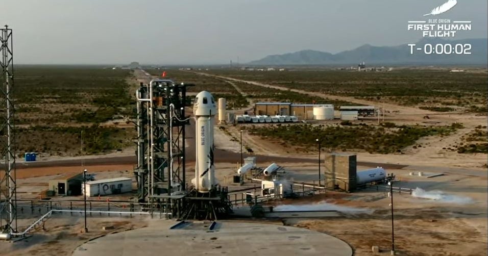 History Made In Texas As Jeff Bezos' Blue Origin 'New Shepard' Crew ...