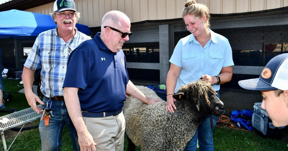 Gov. Larry Hogan Thanks Cecil County Farmers, Tours Business Park - CBS ...