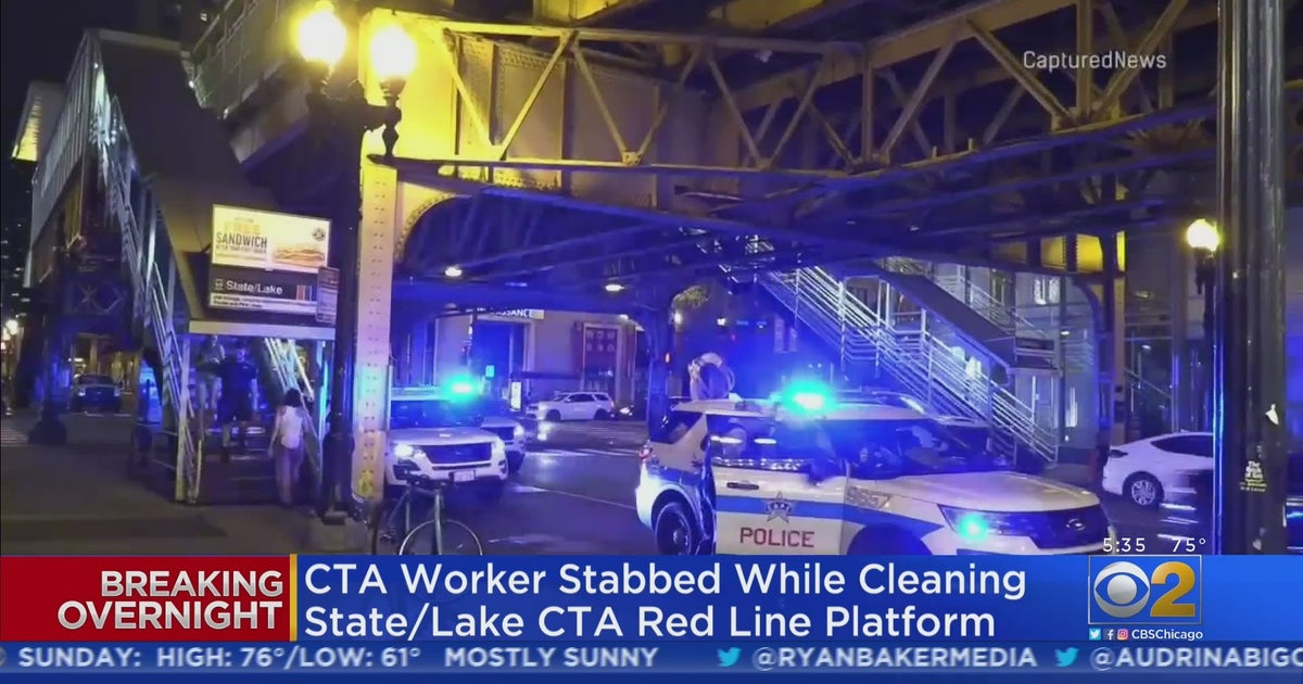 Worker Stabbed While Cleaning CTA Platform In The Loop - CBS Chicago