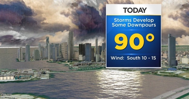 Miami Weather: Sweltering Summer Temps Will Develop Into Stormy Day ...
