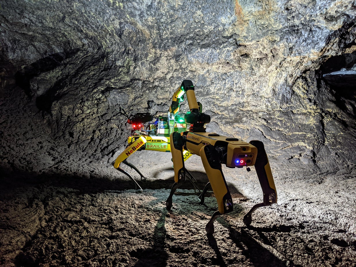 NASA is training human-like robots to explore caves on Mars - CBS News