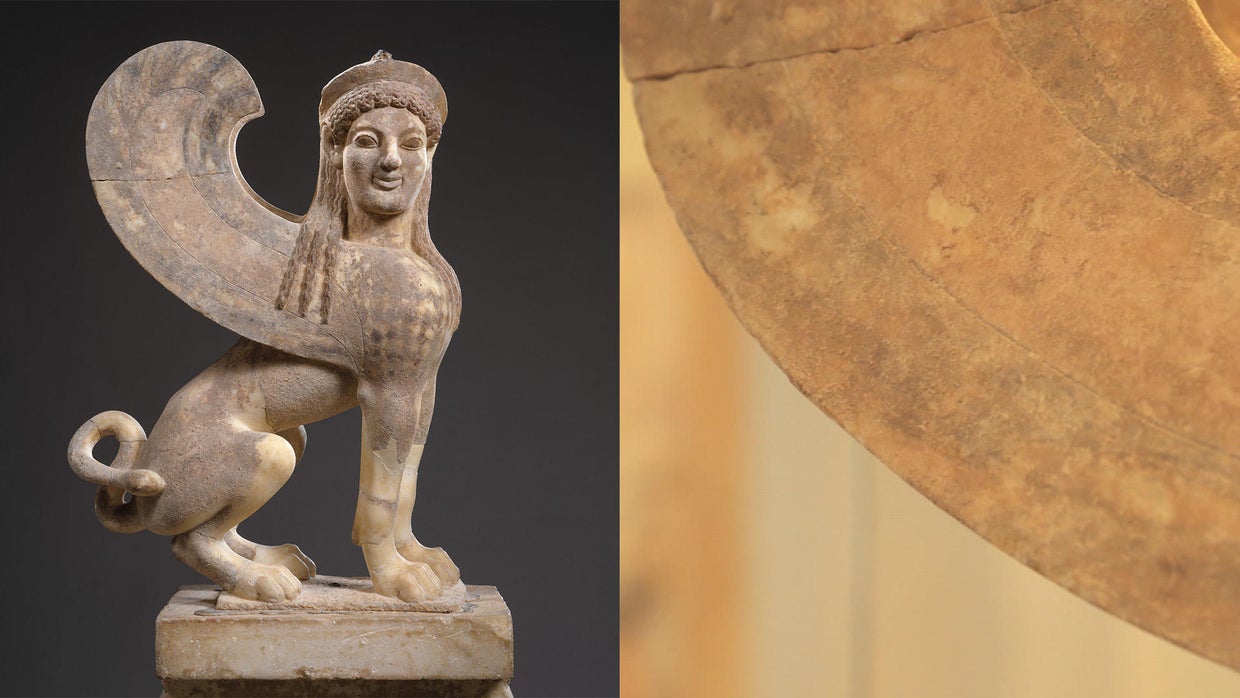 Ancient sculptures reveal their true colors - CBS News