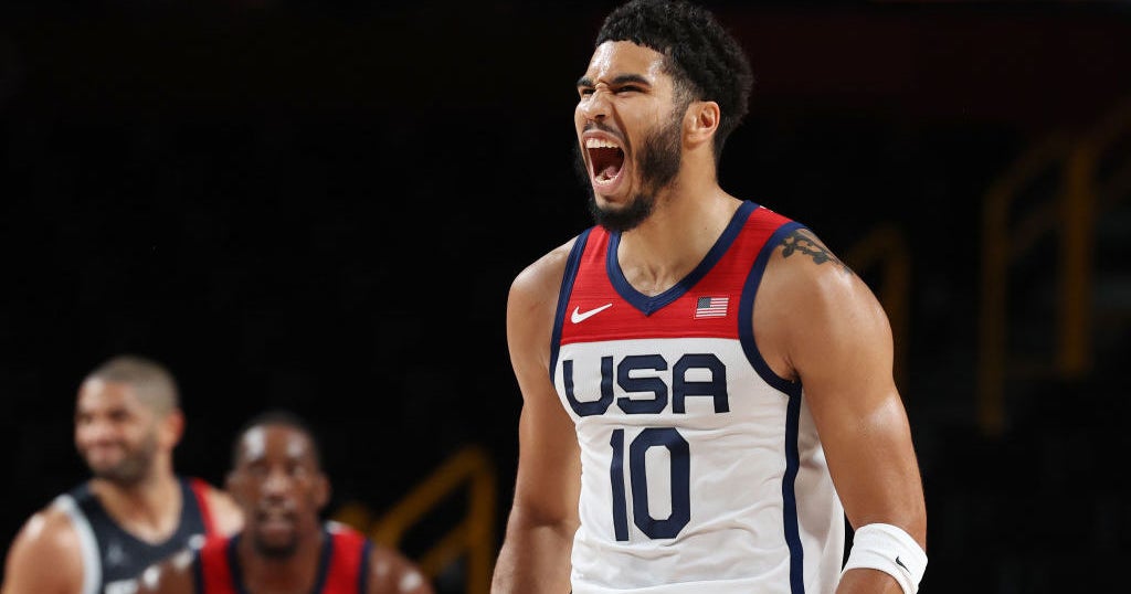 Tatum, USA Men's Basketball Beat France 87-82 In Gold Medal Game - CBS ...