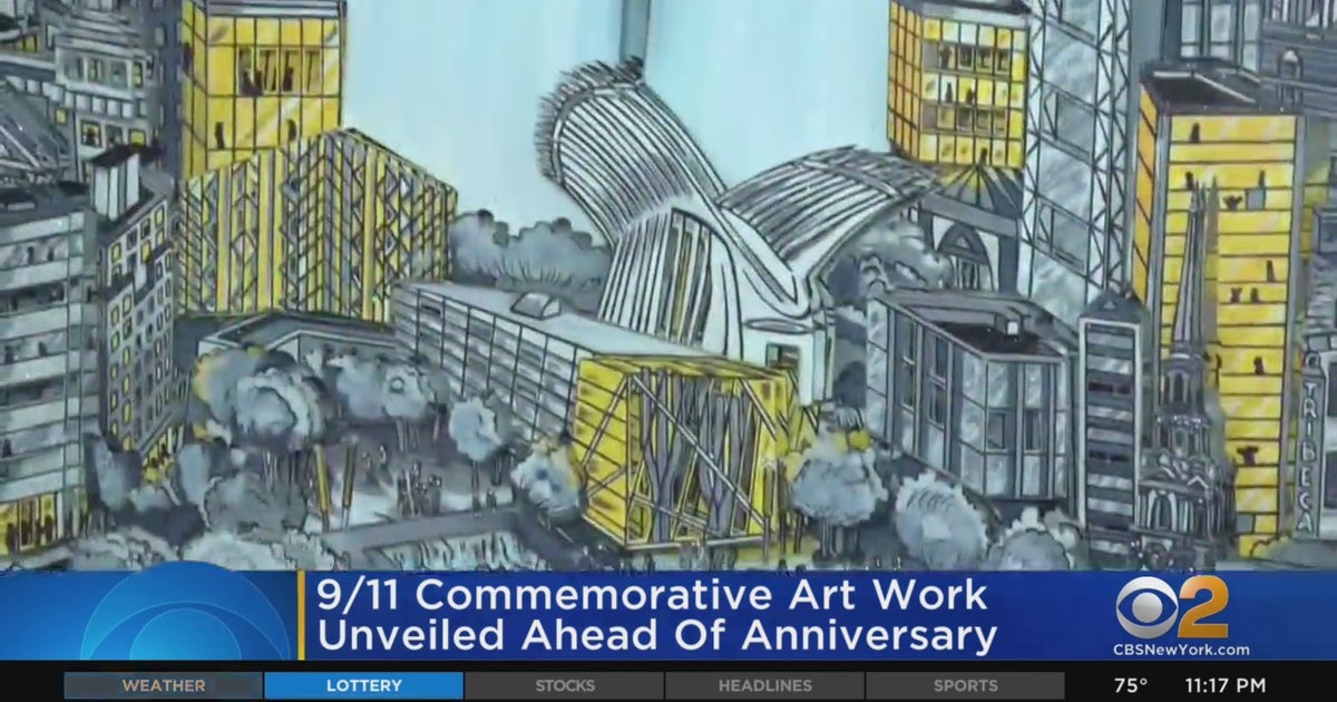 9/11 Commemorative Artwork Unveiled Ahead Of Anniversary - CBS New York