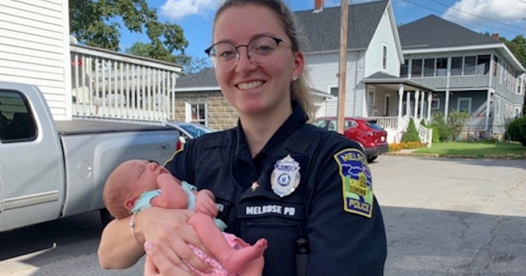 Melrose Police Officer With Nursing Background Delivers Baby Girl - CBS ...
