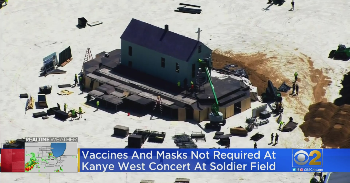 No Mask, Vaccine, Or COVID-19 Test Requirement For Kanye West's 'Donda ...
