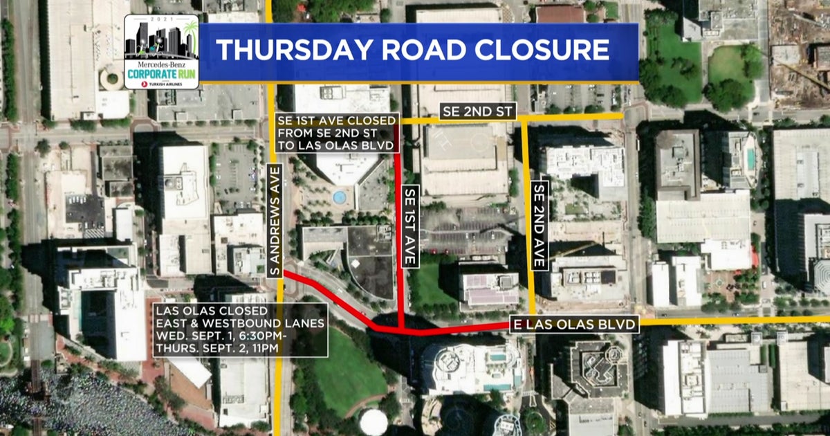 Downtown Fort Lauderdale Street Closures For Mercedes-Benz Corporate ...