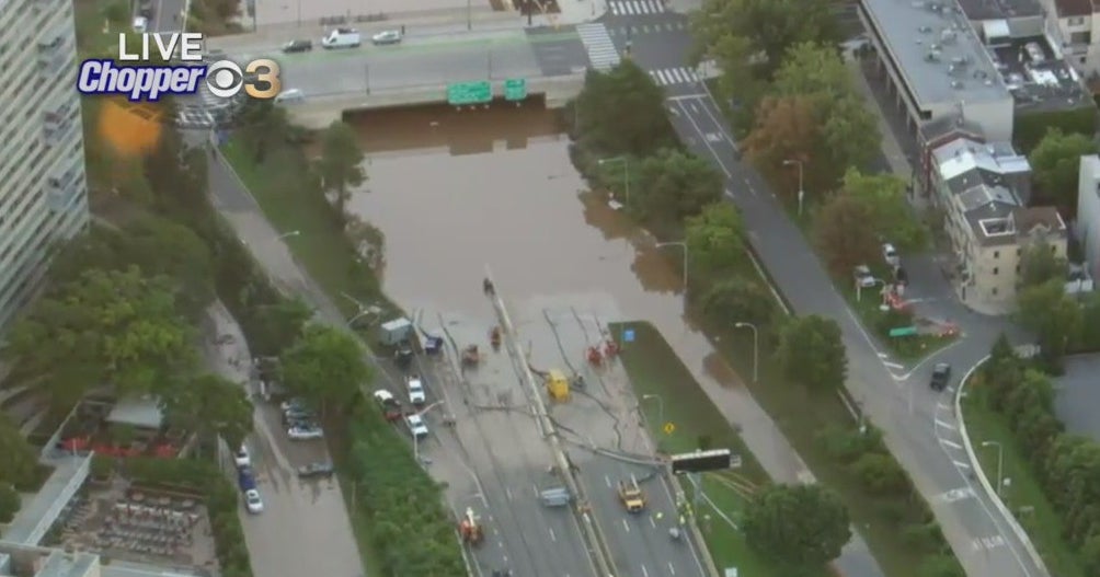 Portion Of Vine Street Expressway Remains Closed As Effort To Pump Out ...