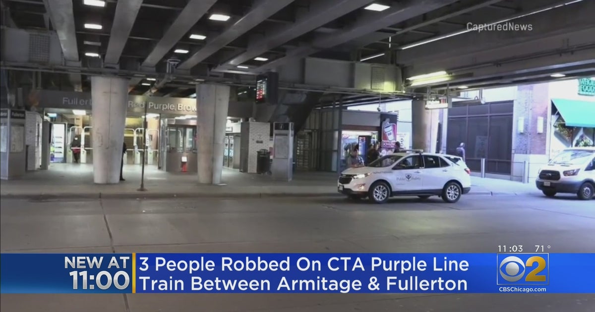 3 People Robbed On CTA Purple Line Train Between Fullerton And Armitage ...
