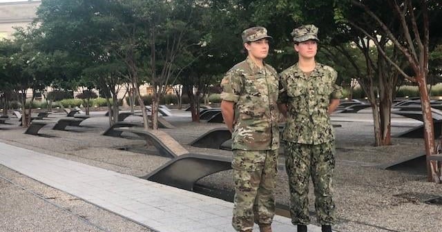 An infant girl and her older sister were in the Pentagon day care center on 9/11. Today they're ...