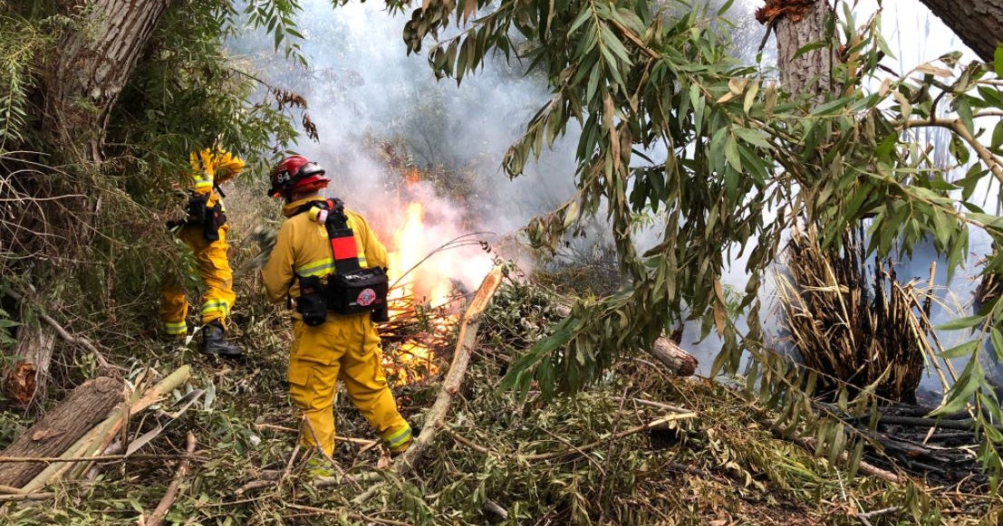 Firefighters Make Quick Work Of Brush Fire In Costa Mesa Park - CBS Los ...