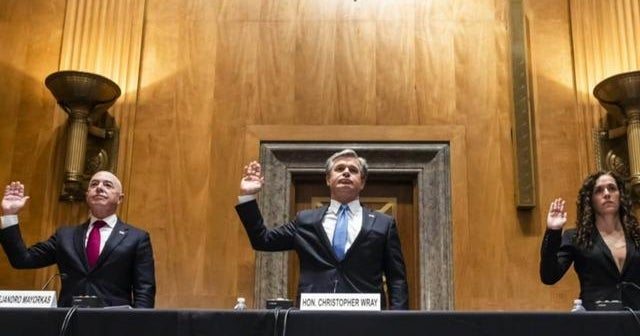 FBI and DHS leaders testify on national security threats - CBS News