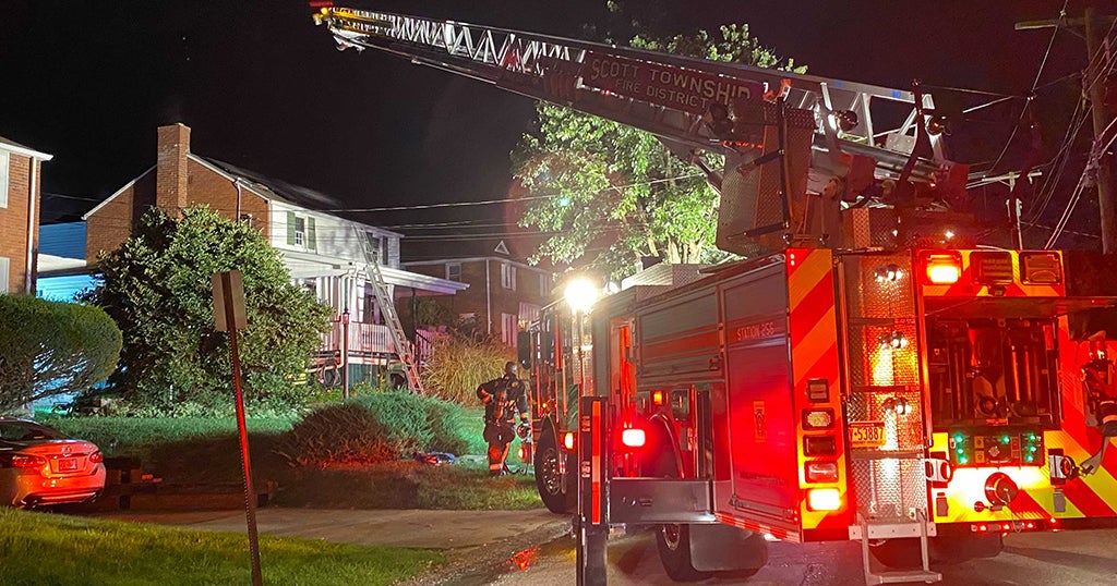 Family Escapes House Fire In Scott Township - CBS Pittsburgh