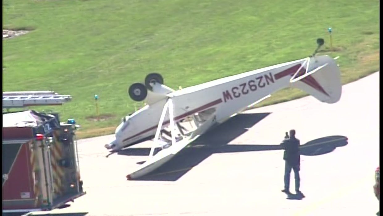 Pilot Injured After Single-Engine Plane Flips Over While Landing At ...