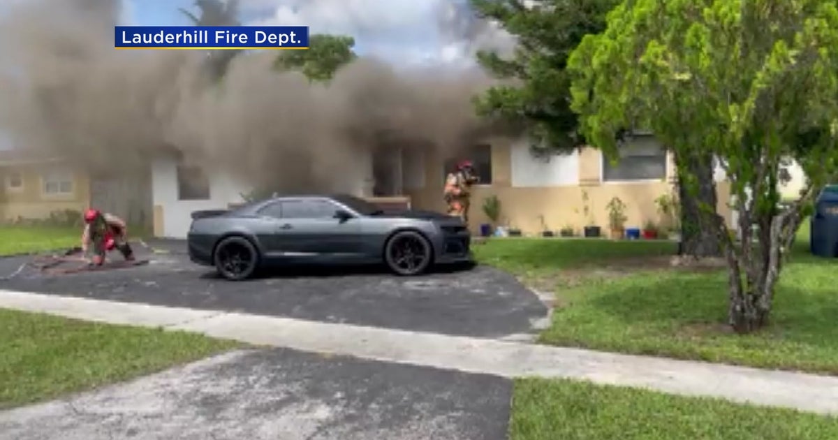 3 Treated For Smoke Inhalation Following Lauderhill Fire - CBS Miami