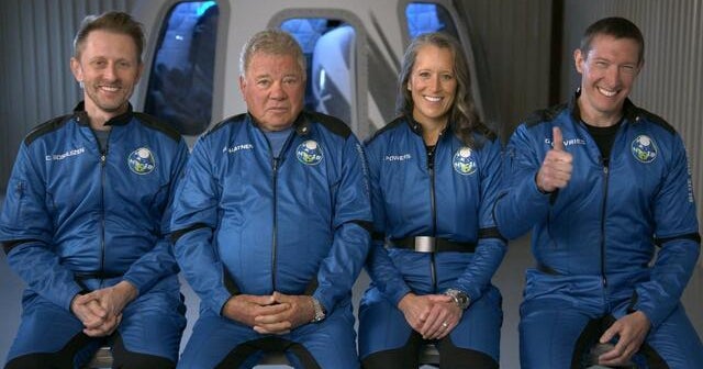 Blue Origin crew, including "Star Trek" actor William Shatner, on this ...