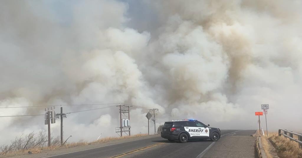 Evacuations Ordered in Area of Wildfire Burning in Madera County - CBS ...