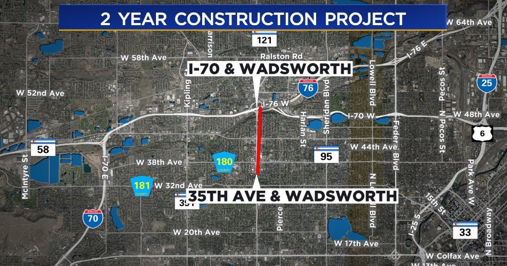 Wheat Ridge Begins 2-Year Wadsworth Boulevard Improvement Project - CBS ...