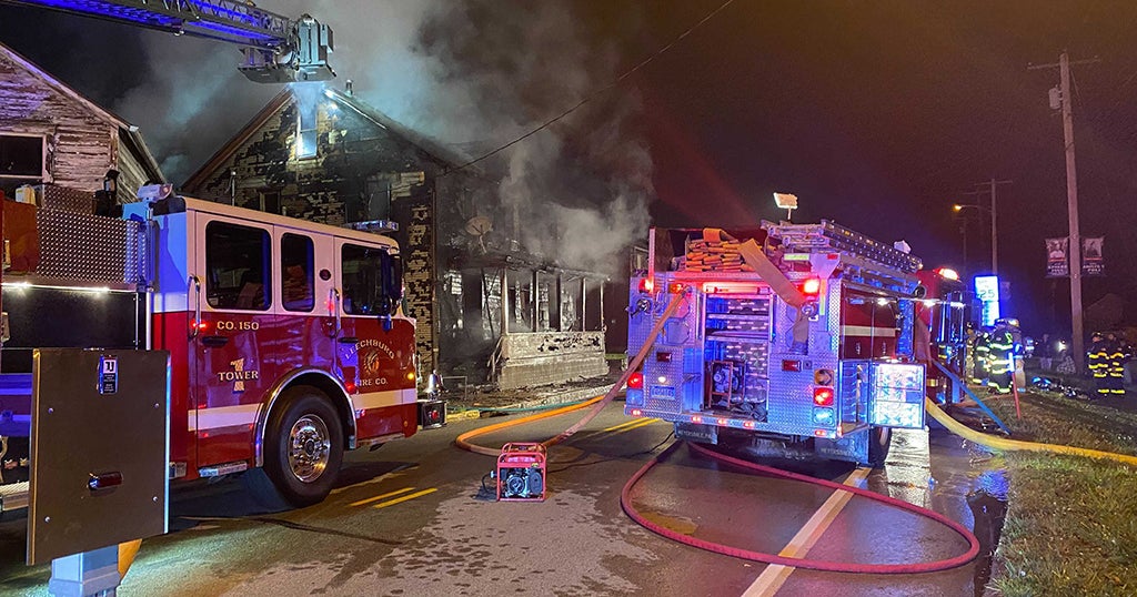 Flames Engulf Home Along Market Street In Leechburg - CBS Pittsburgh