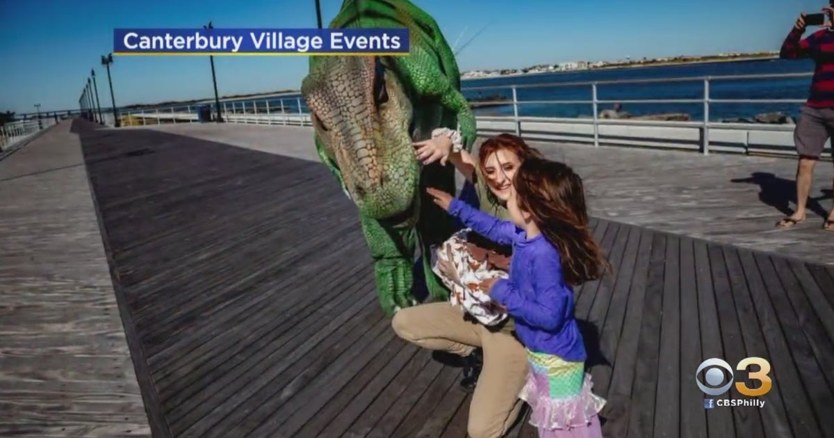 Dinosaurs Greet Friends Ahead Of Atlantic City 'Dino Stroll' This ...