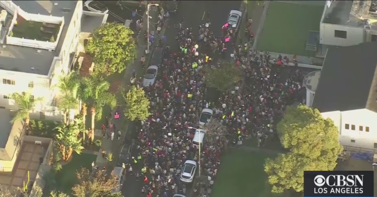 Protests Continue Outside Sigma Nu House On USC's Fraternity Row As New ...