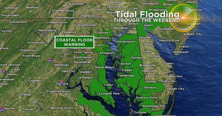 Coastal Flood Warning Still In Effect Through The Weekend - CBS Baltimore