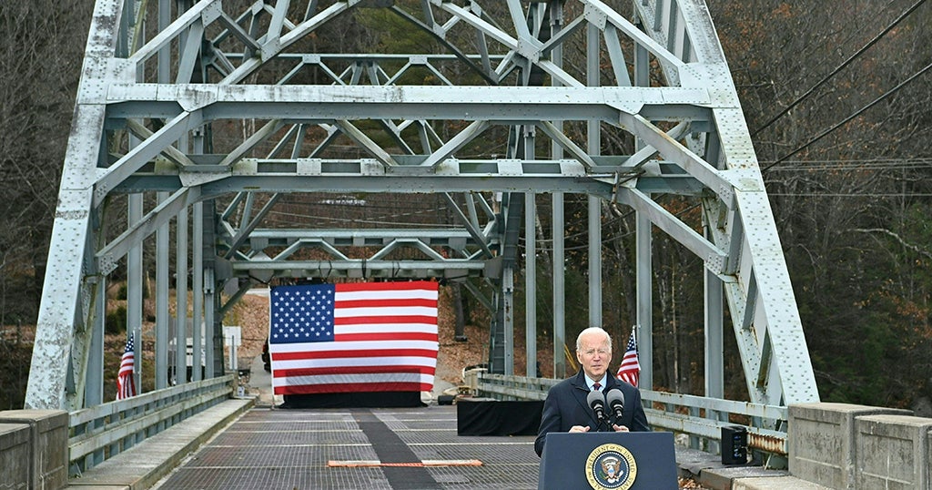 President Biden Pushes Infrastructure Plan At 'Red List' Bridge In ...